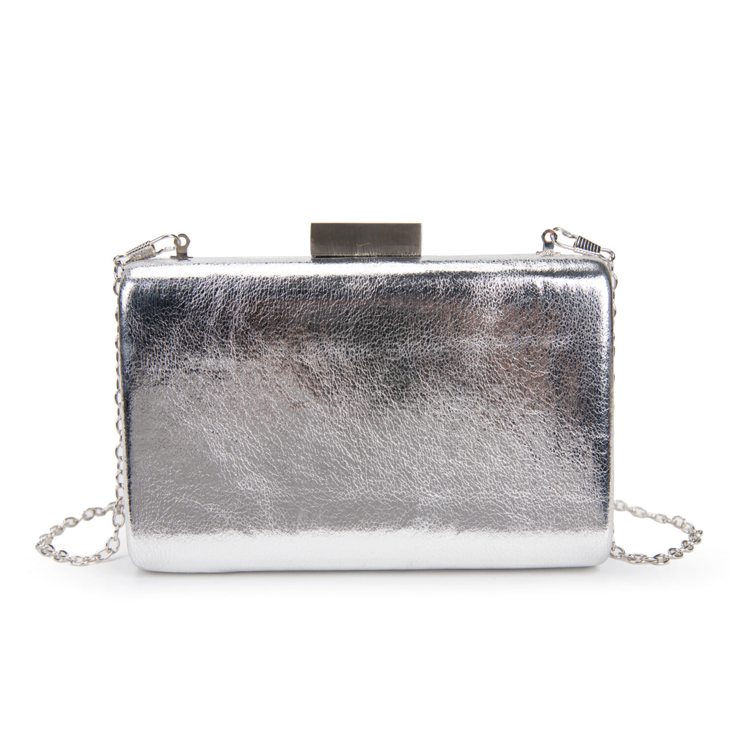 Cartera Metal Plata – Calzados Canales